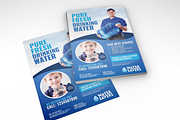 Drinking Water Services Flyer, a Flyer Template by PSDPixel