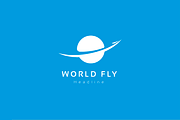 World fly logo template., a Branding & Logo Template by Anton Akhmatov