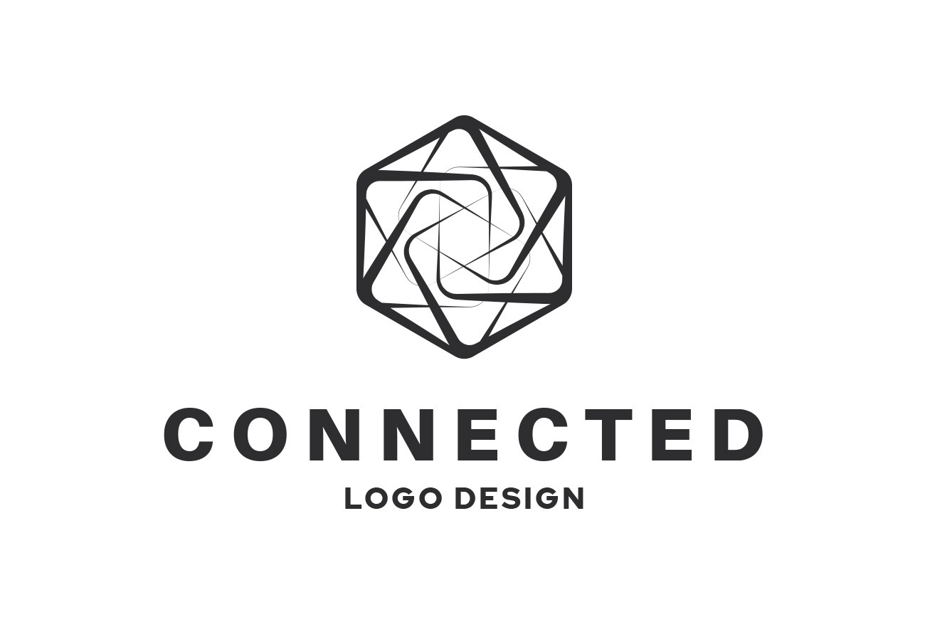 Connect Network Logo Abstract Shape, a Branding & Logo Template by ...