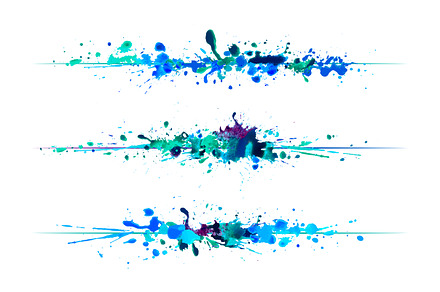 Set of splash letters. Vector, an Object Graphic by Crazy nook