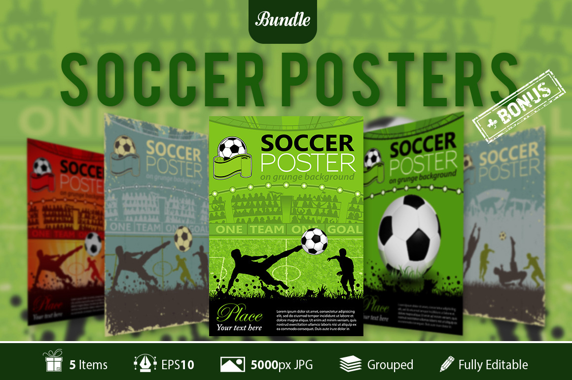 Soccer Posters, a Texture Illustration by TAlex