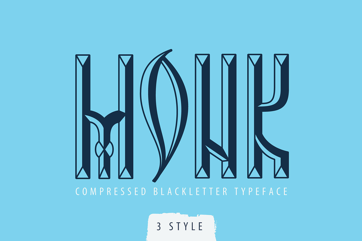 Northern Monk blackletter font, a Blackletter Font by kaer_shop