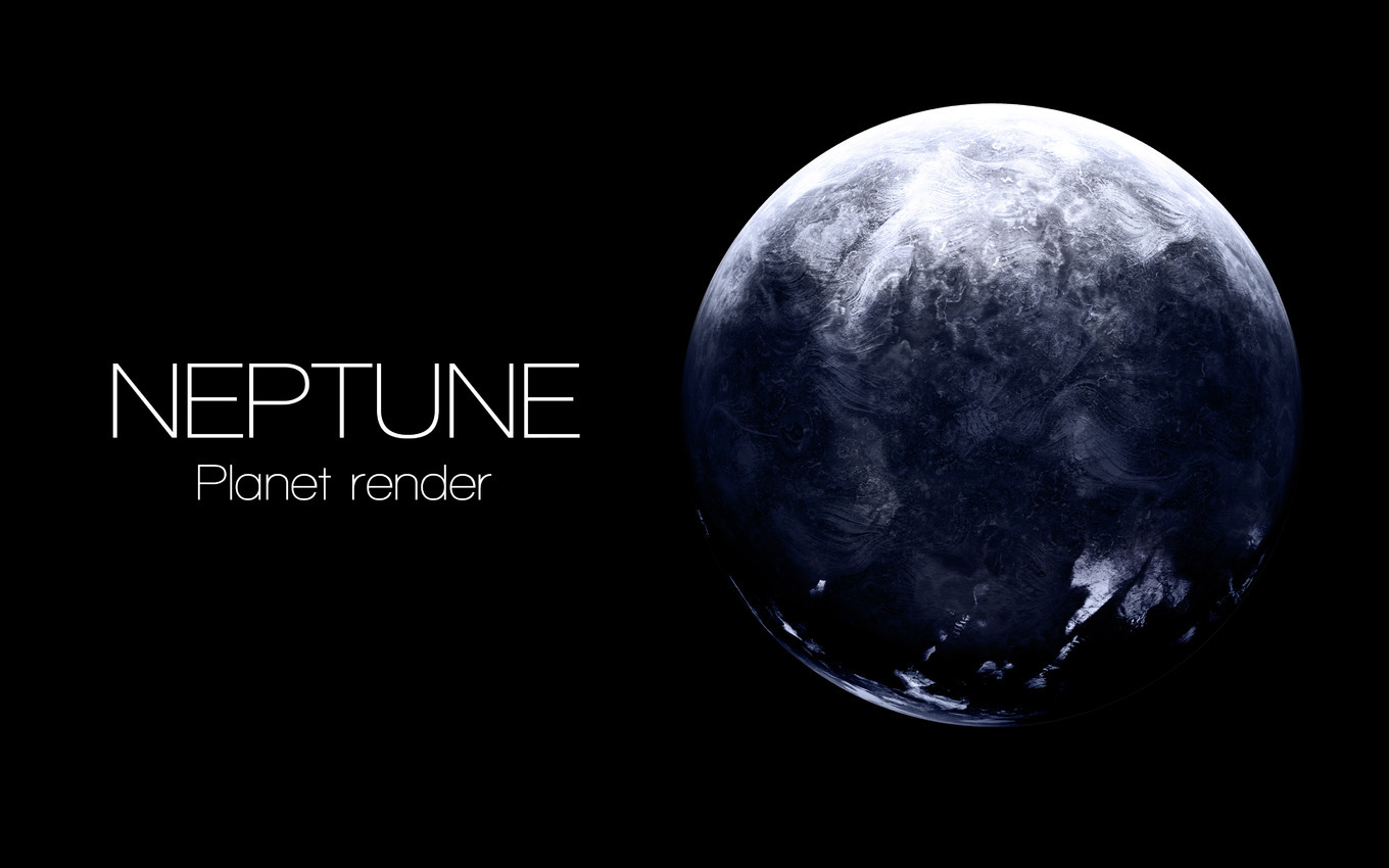 Neptune high resolution 3d images presents planets of the solar system ...