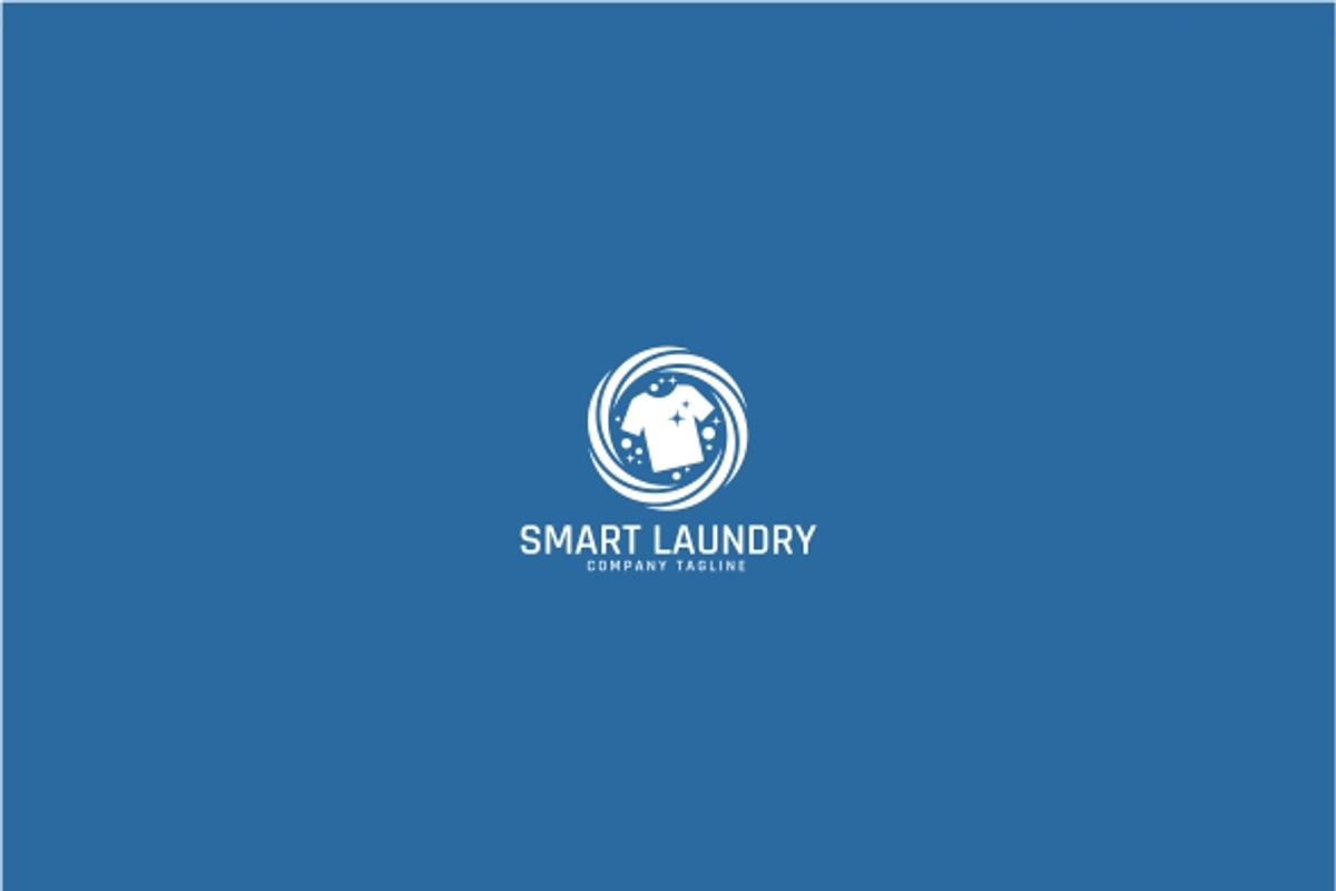 Smart Laundry Service Logo Template, a Branding & Logo Template by ...