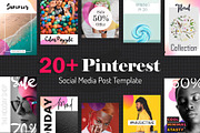 Pinterest Post Templates | Social Media Templates ~ Creative Market