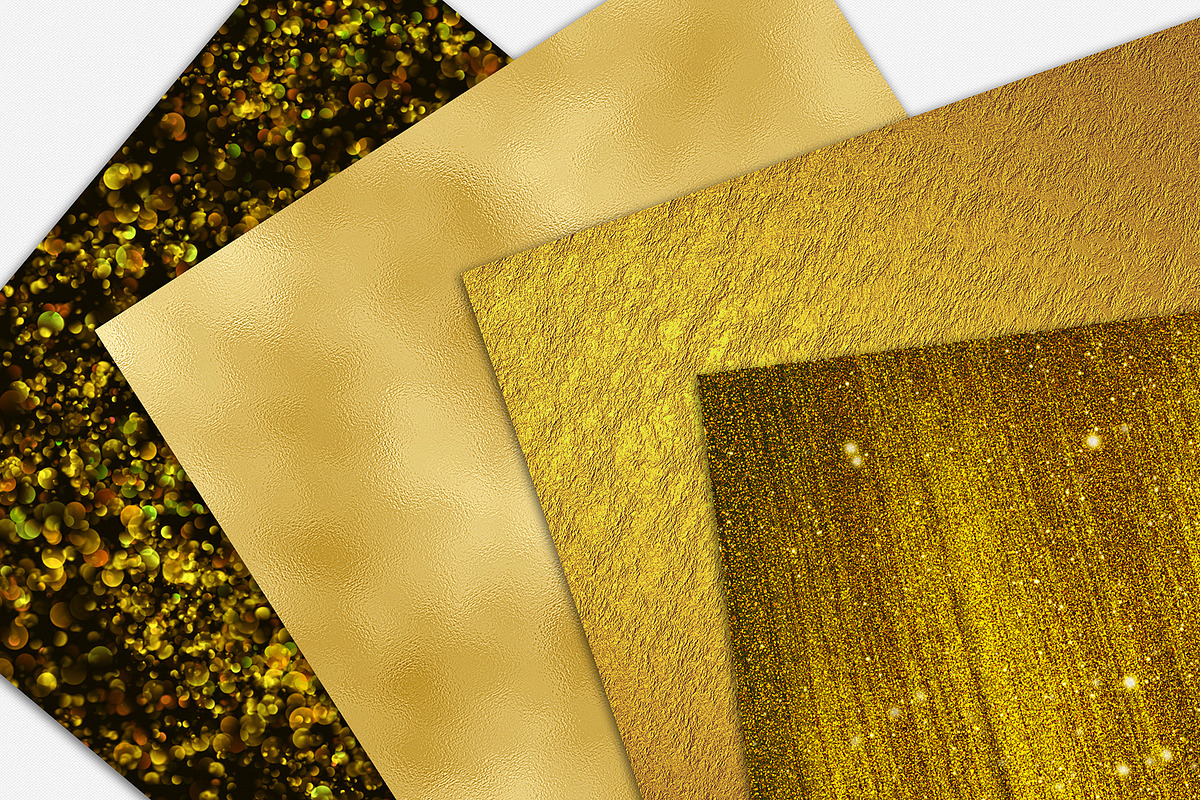 Gold Foil & Glitter Textures