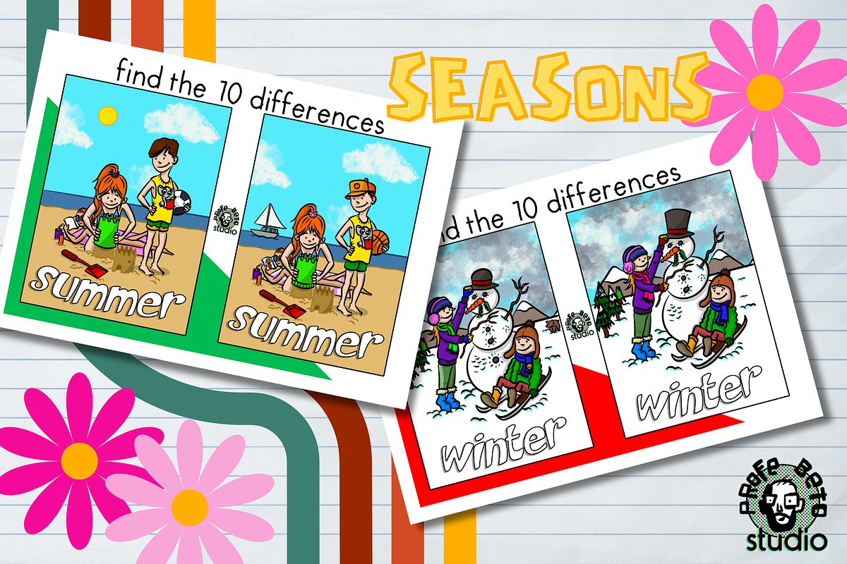 Seasonal Spot the Difference Game