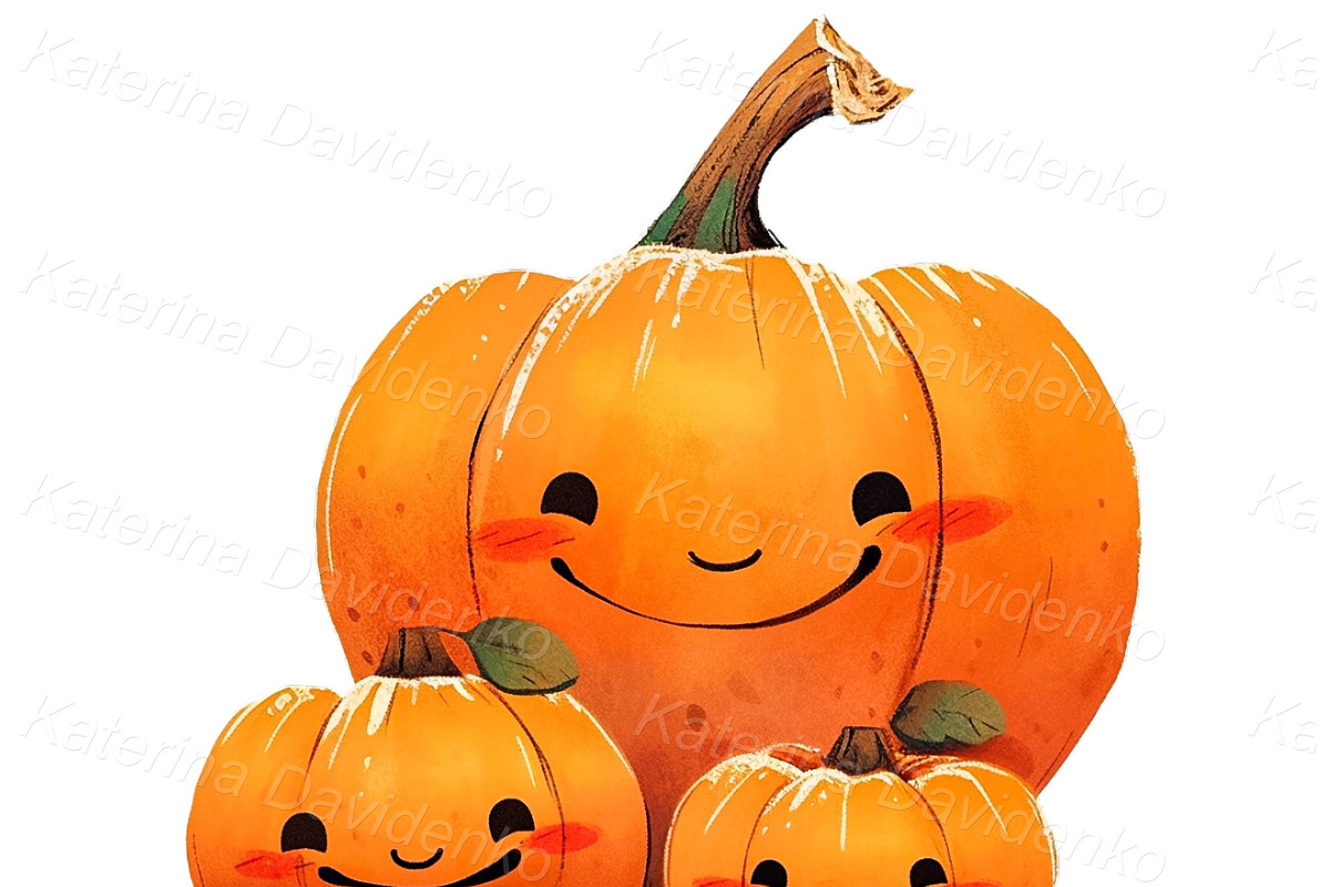 Cute cartoon vegetables and fruits, a Food Illustration by Bubert Art