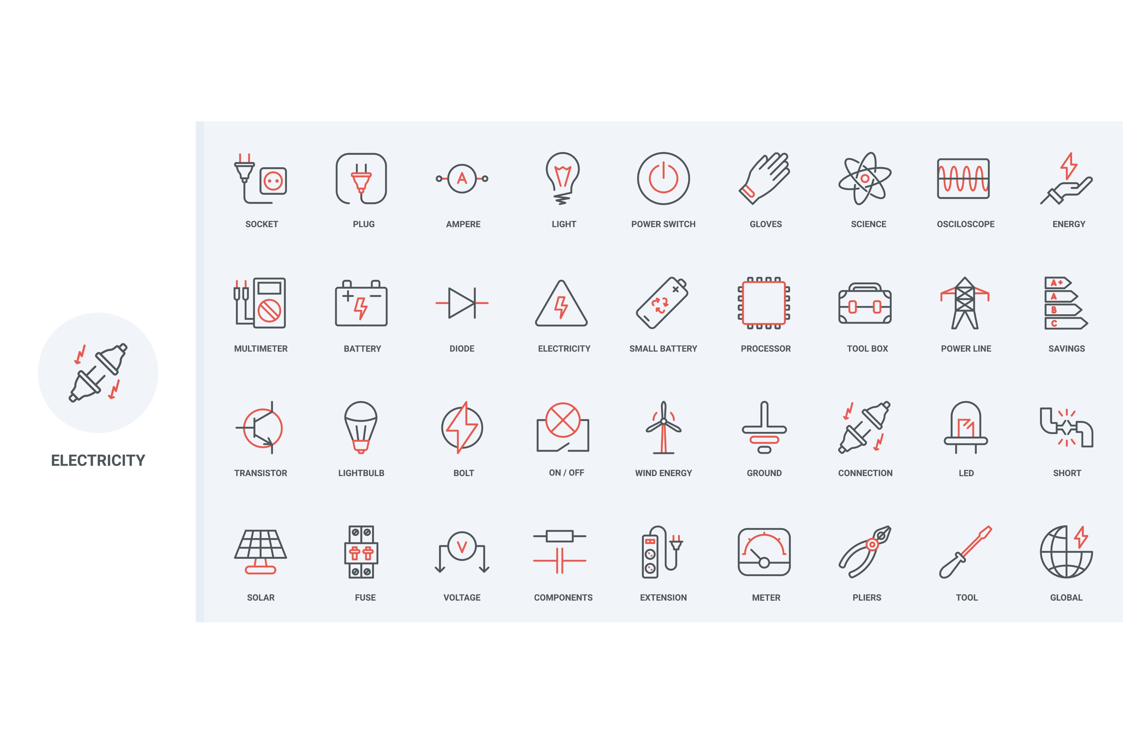 Electricity generator power icons, an Object Illustration by Lemberg Vector