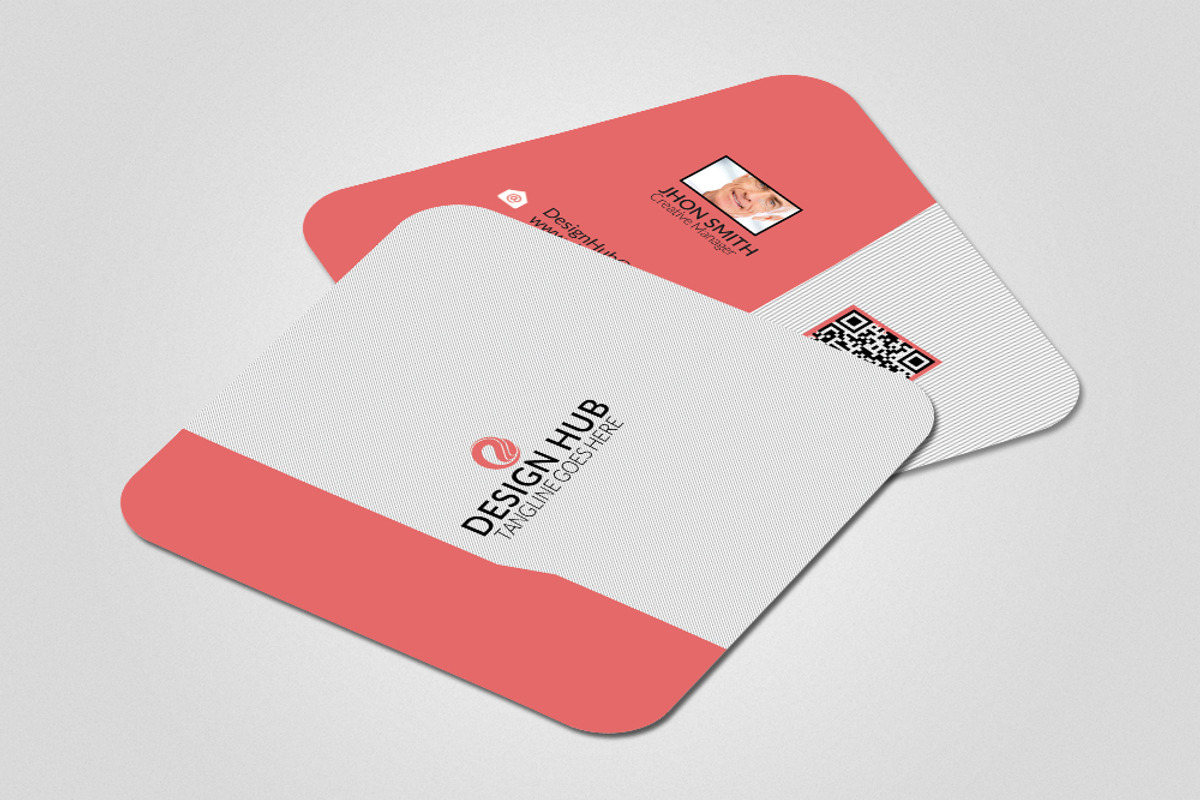 Small Social Card Template, a Business Card Template by Psd Templates