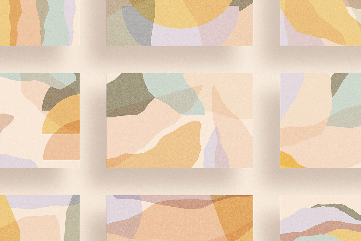 Abstract Backgrounds, Shapes + Logos