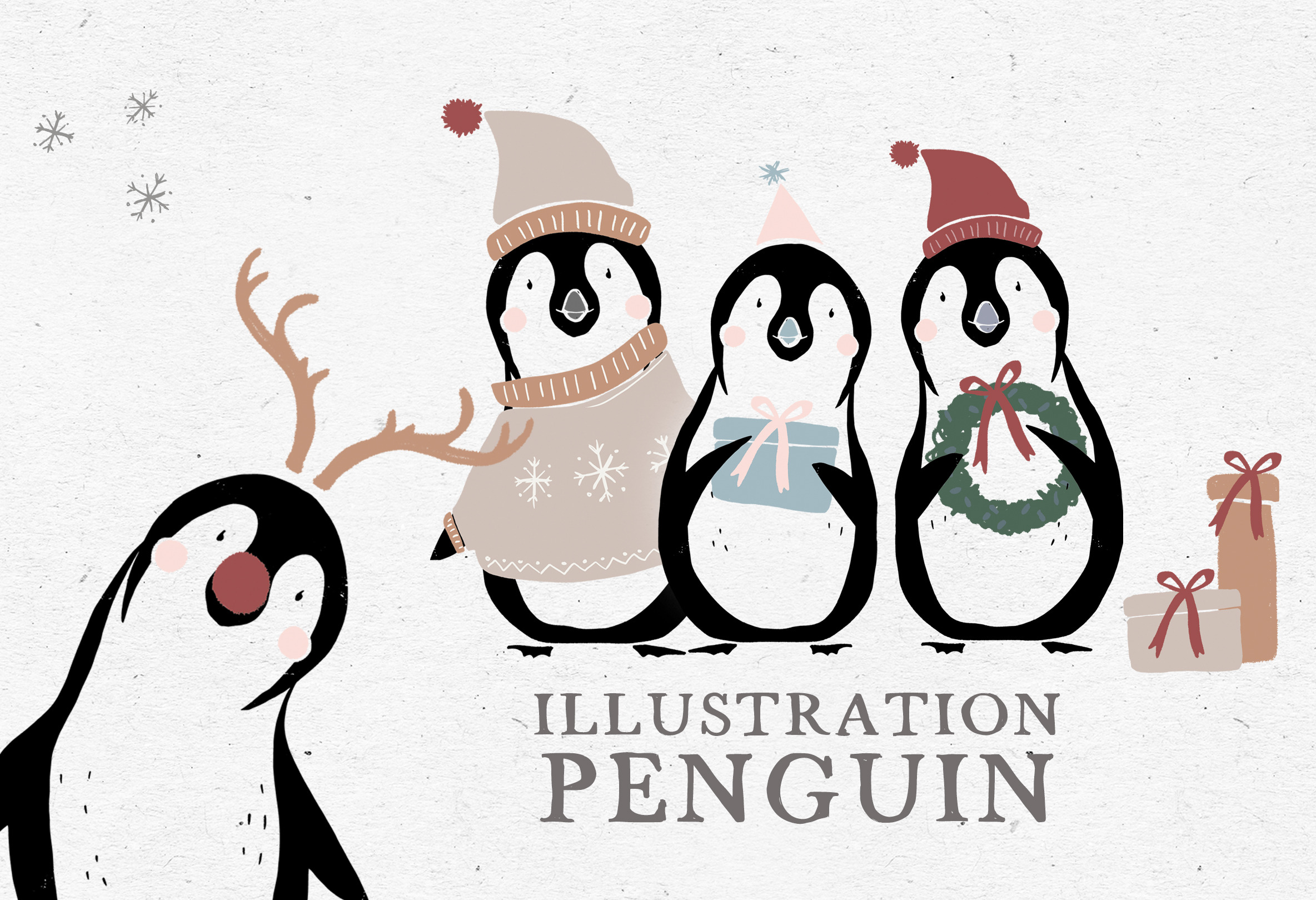 PENGUIN VECTOR BUNDLE / illustration, an Animal Illustration by KruthDesign