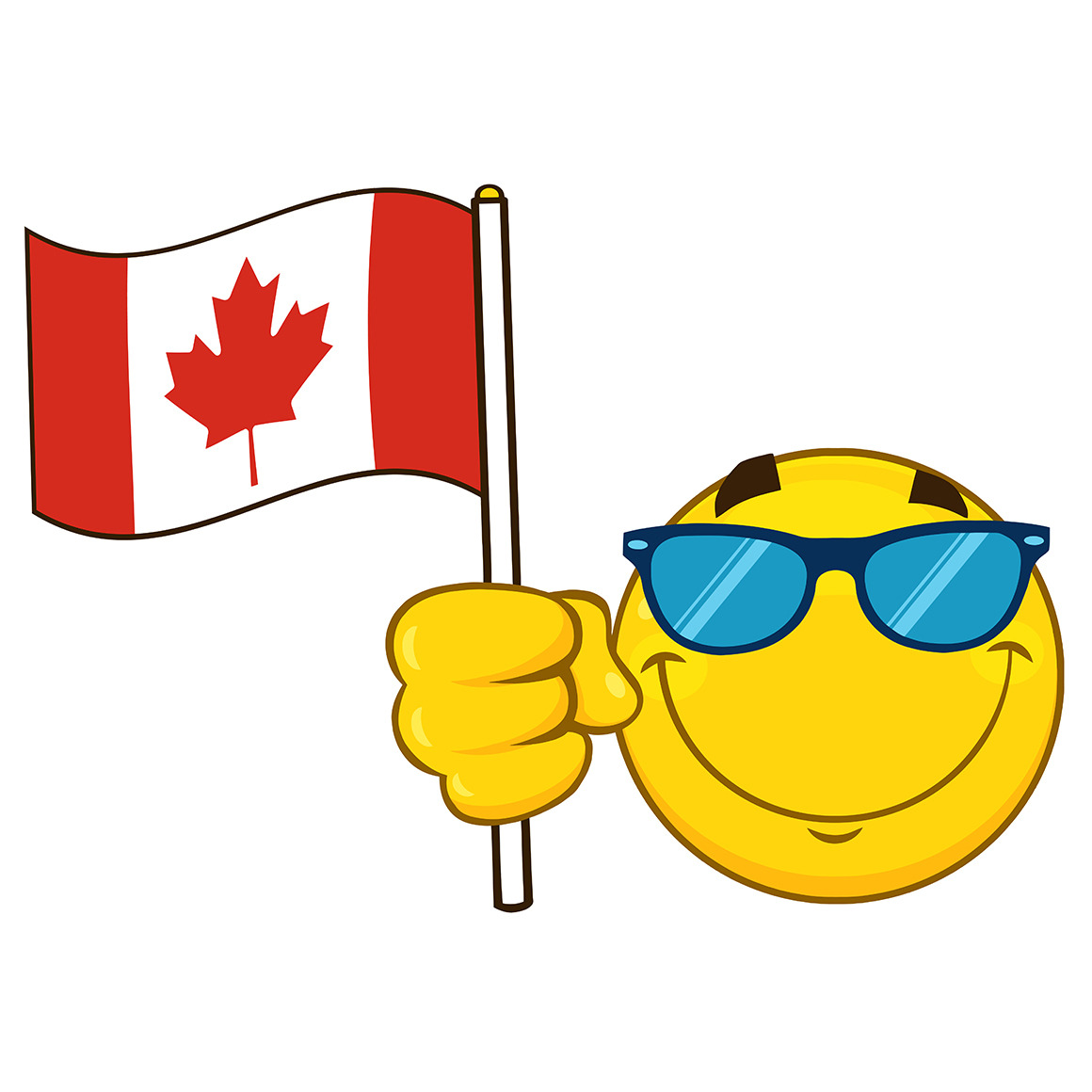 Yellow Cartoon Emoji Face, a Person Illustration by HitToon | Creative ...