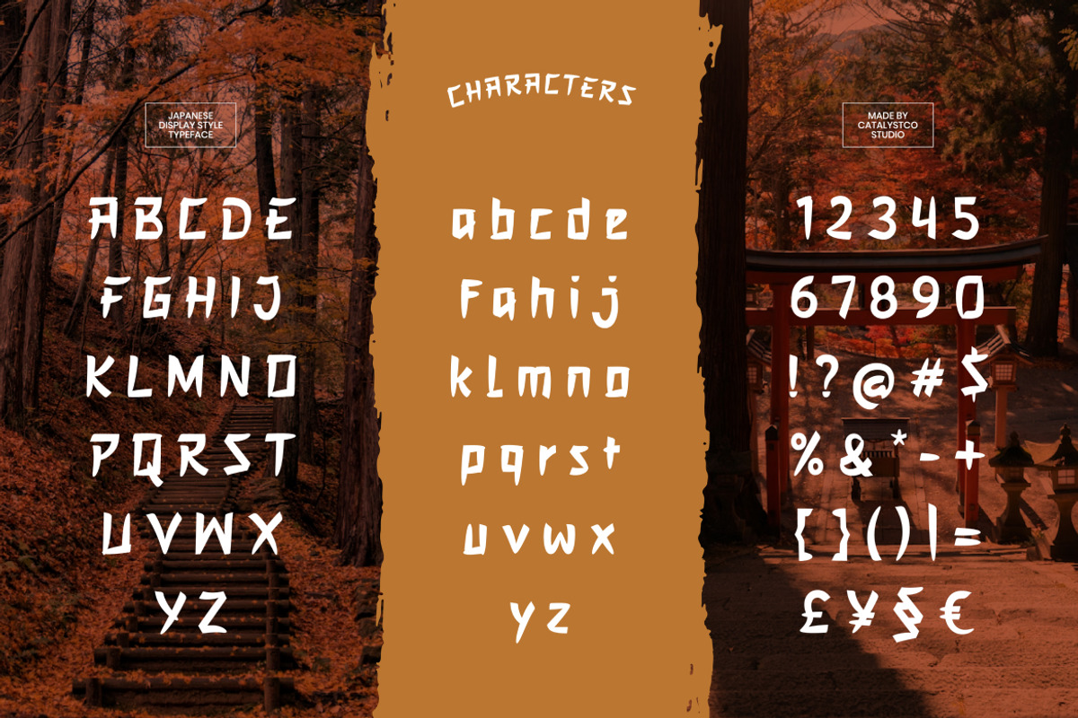 Takayama Japanese Display Style Font, a Sans Serif Font by catalystco ...