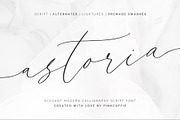 Astoria | Modern Calligraphy Script, a Script Font by Pink Coffie