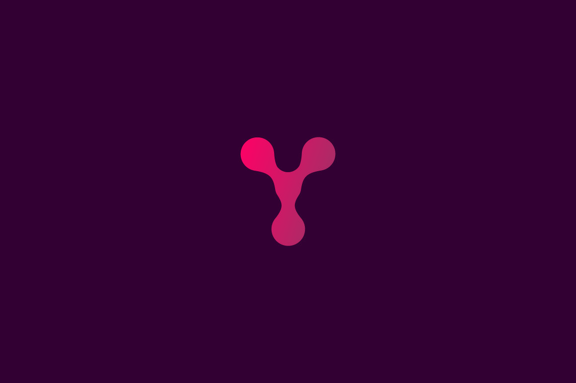 Letter Y logo. App, tech, drop sign., a Branding & Logo Template by Bureau
