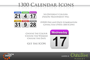 1300 Calendar Icons, an Icon by Digital Euphoria