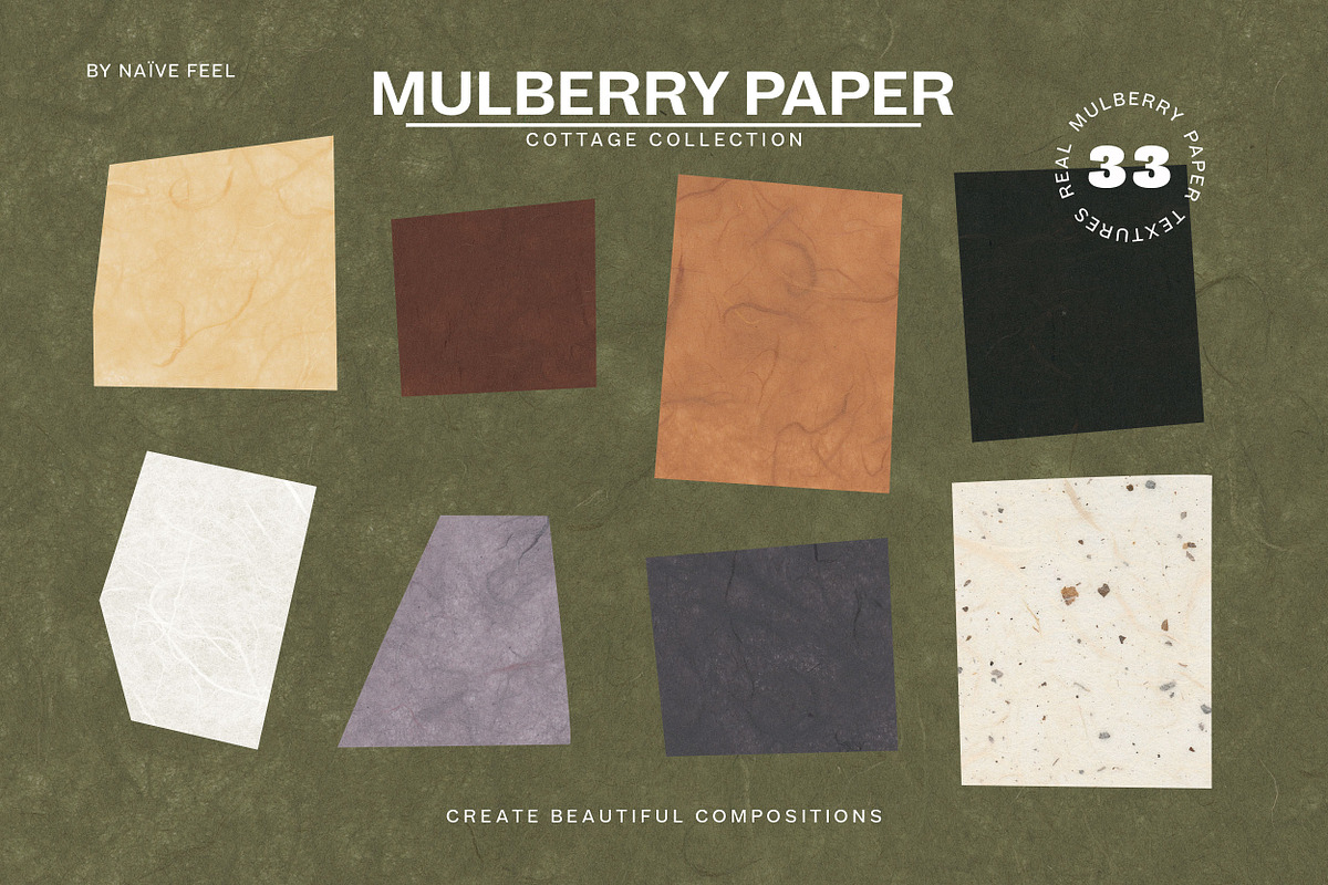 Mulberry Paper Textures, a Texture Graphic by Naive Feel