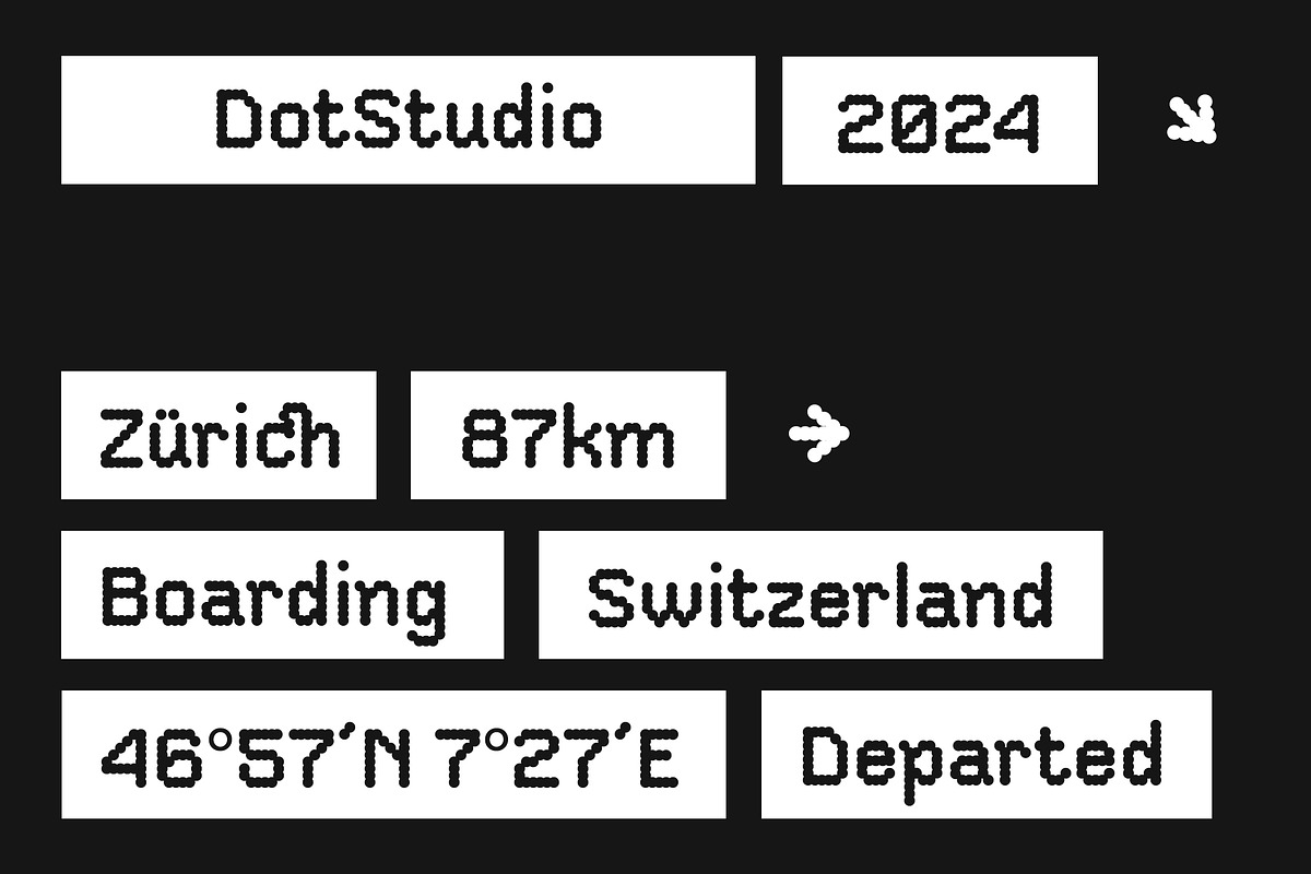 DotStudio - Dot Font Display, a Font by Typia Nesia