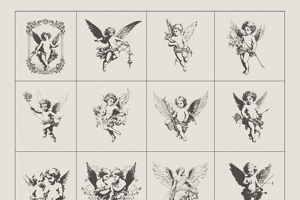 Angel Numbers. Posters & Clipart, an Object Graphic by Purple