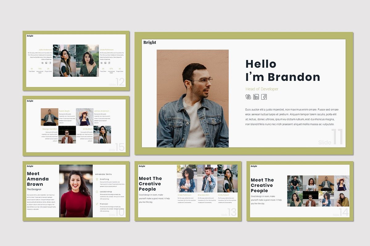 Bright - Powerpoint Template, a Presentation Template by deasign