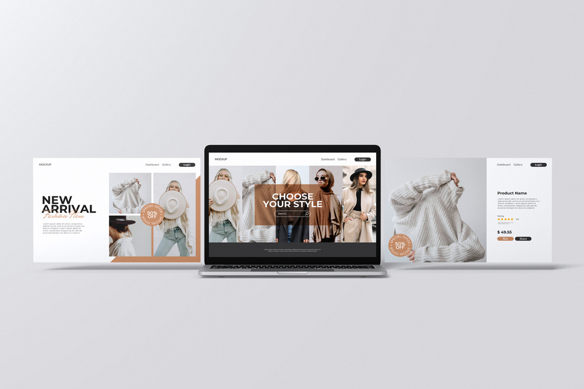 Laptop & Website Screen Mockup, a Mac Mockup by Mockup Supper