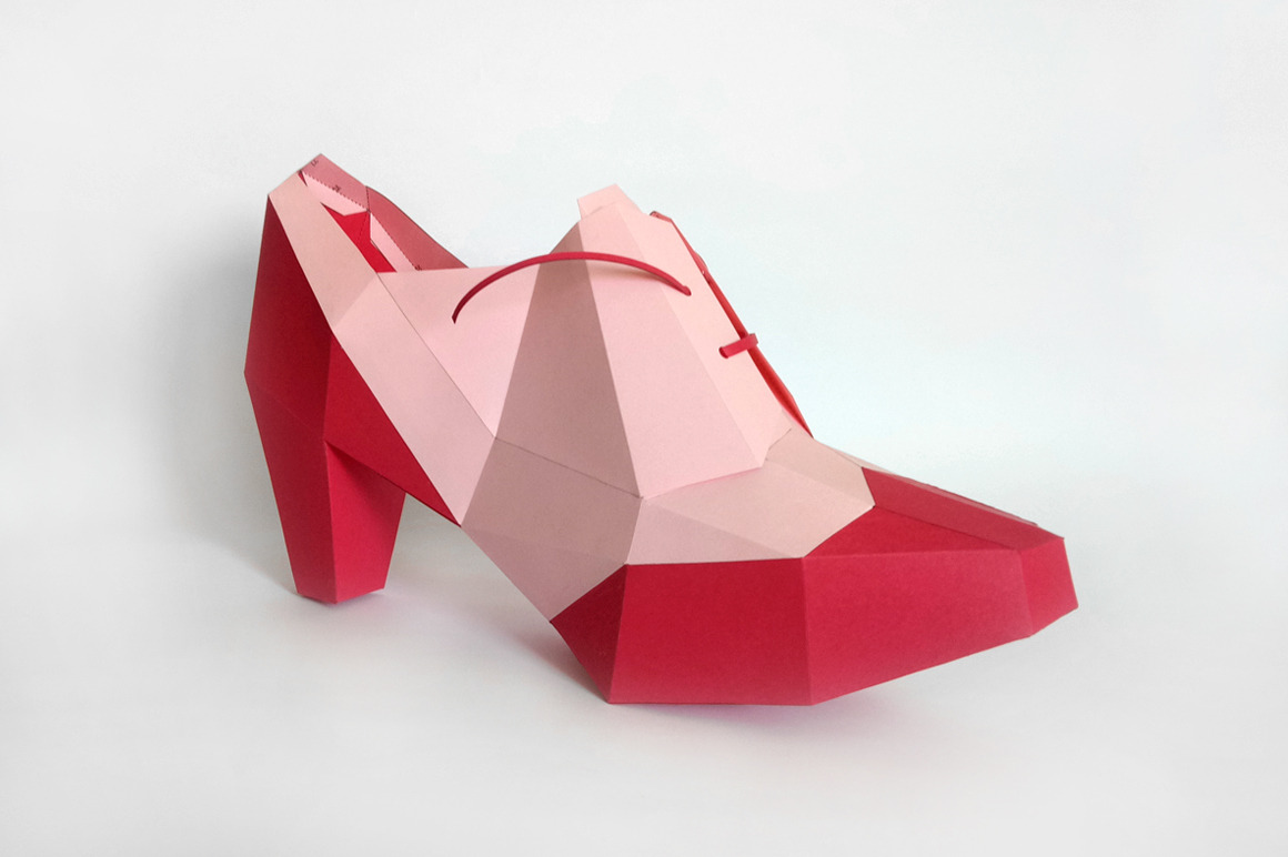 DIY Ankle Shoe - 3d papercraft, a Templates & Theme by PAPER amaze