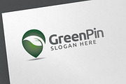 Green Pin Logo, a Branding & Logo Template by emotions76