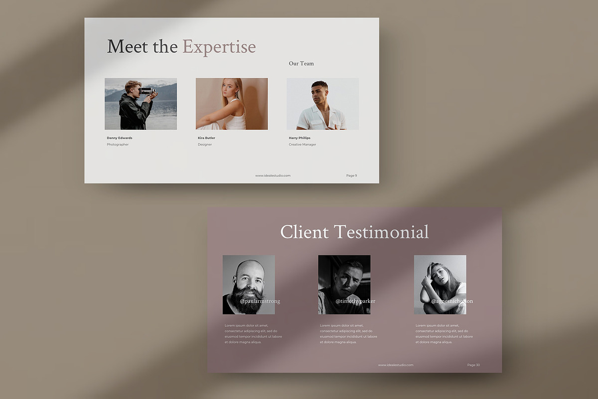 Ideale Google Slides, a Presentation Template by Visuel Colonie®
