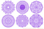 Purple Doily Clipart & Doily Vectors, an Illustration by Amanda Ilkov ...