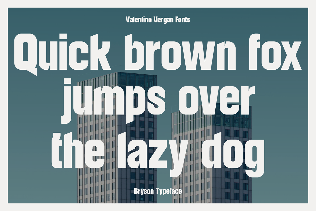 Bryson - Bold Typeface | Creative Market