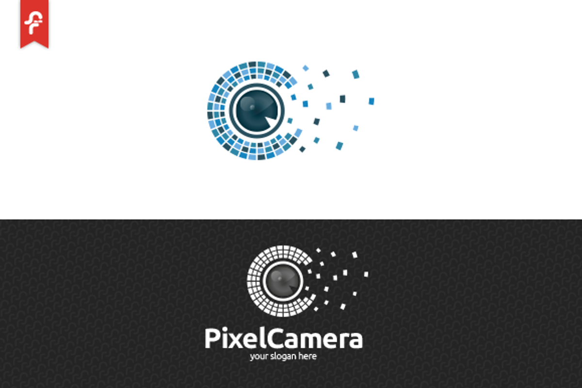 Pixel Camera Logo, a Branding & Logo Template by ft.studio