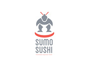 Sumo Sushi Traditional Japanese Logo, a Branding & Logo Template by ...