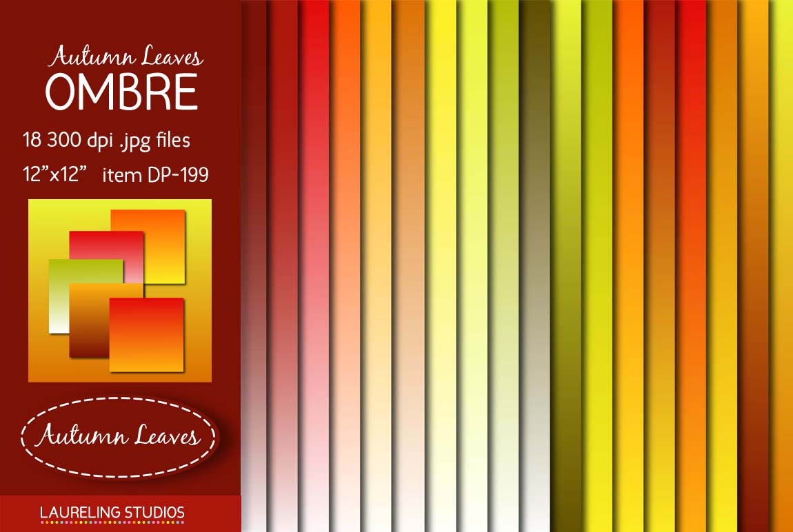 Ombre digital paper, a Texture Graphic by Laureling Studios