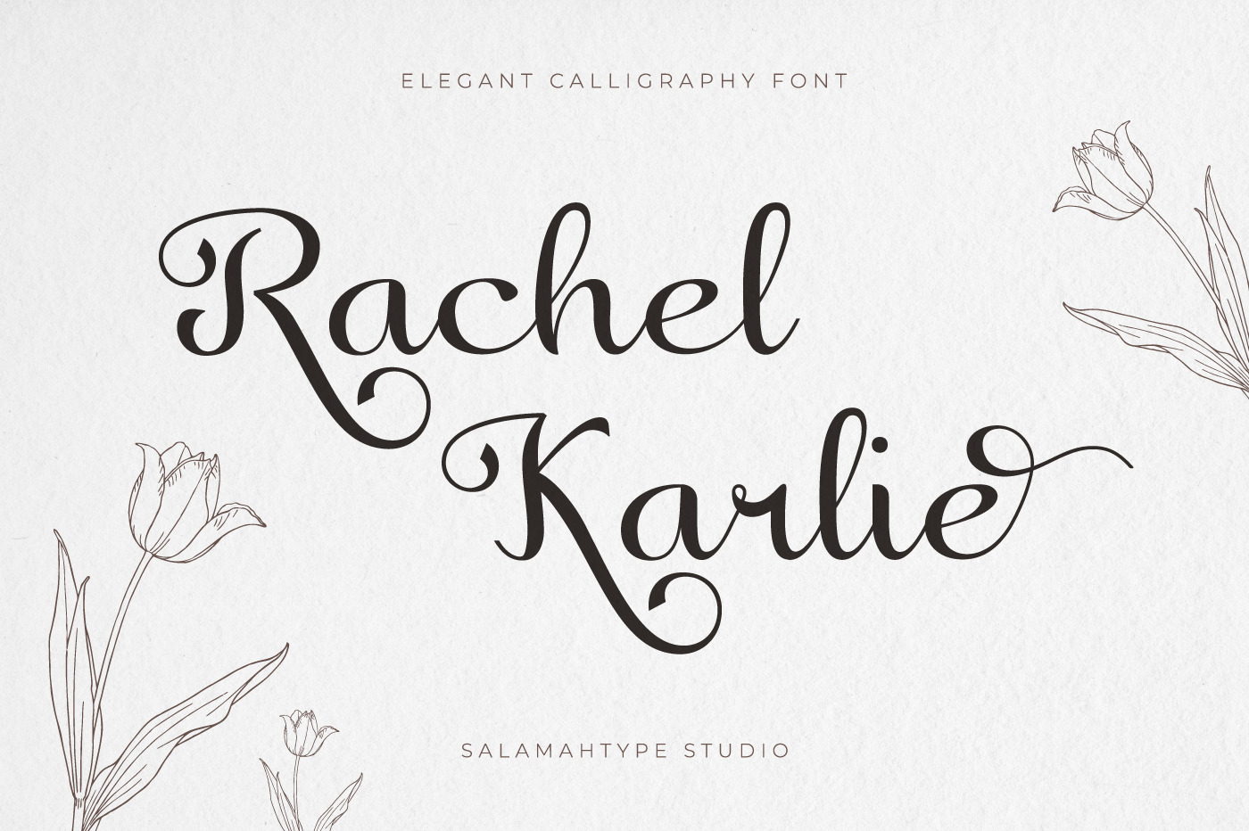 Rachel Karlie - Script Font, a Script Font by Salamahtype