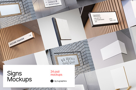 3D Signage Logo Mockup | Product Mockups ~ Creative Market