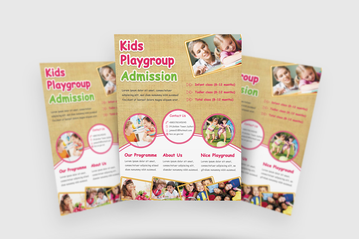 Kids Education Flyer Templates, a Flyer Template by DeviserWeb