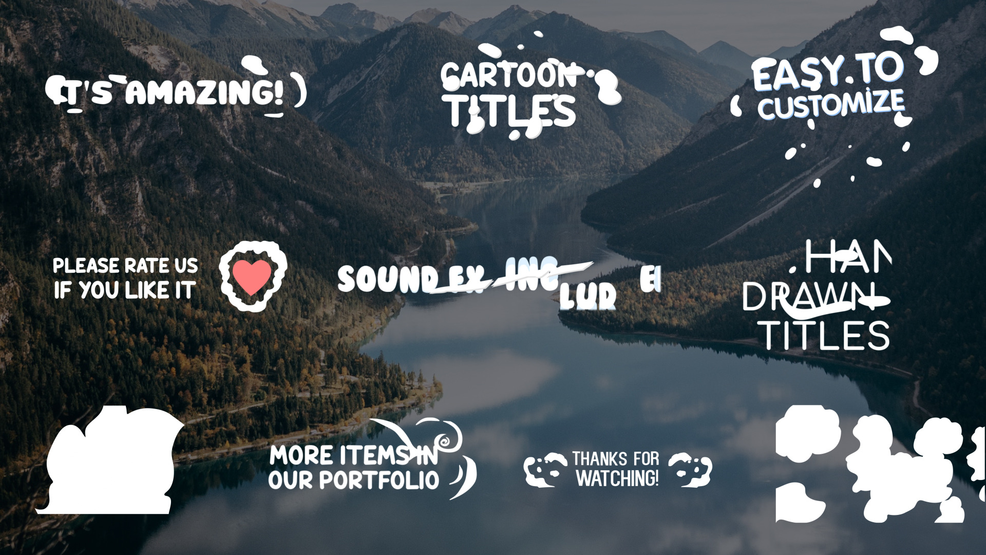Cartoon 2D Titles Premiere Pro MOGRT, a Templates & Theme by FlashFXbox