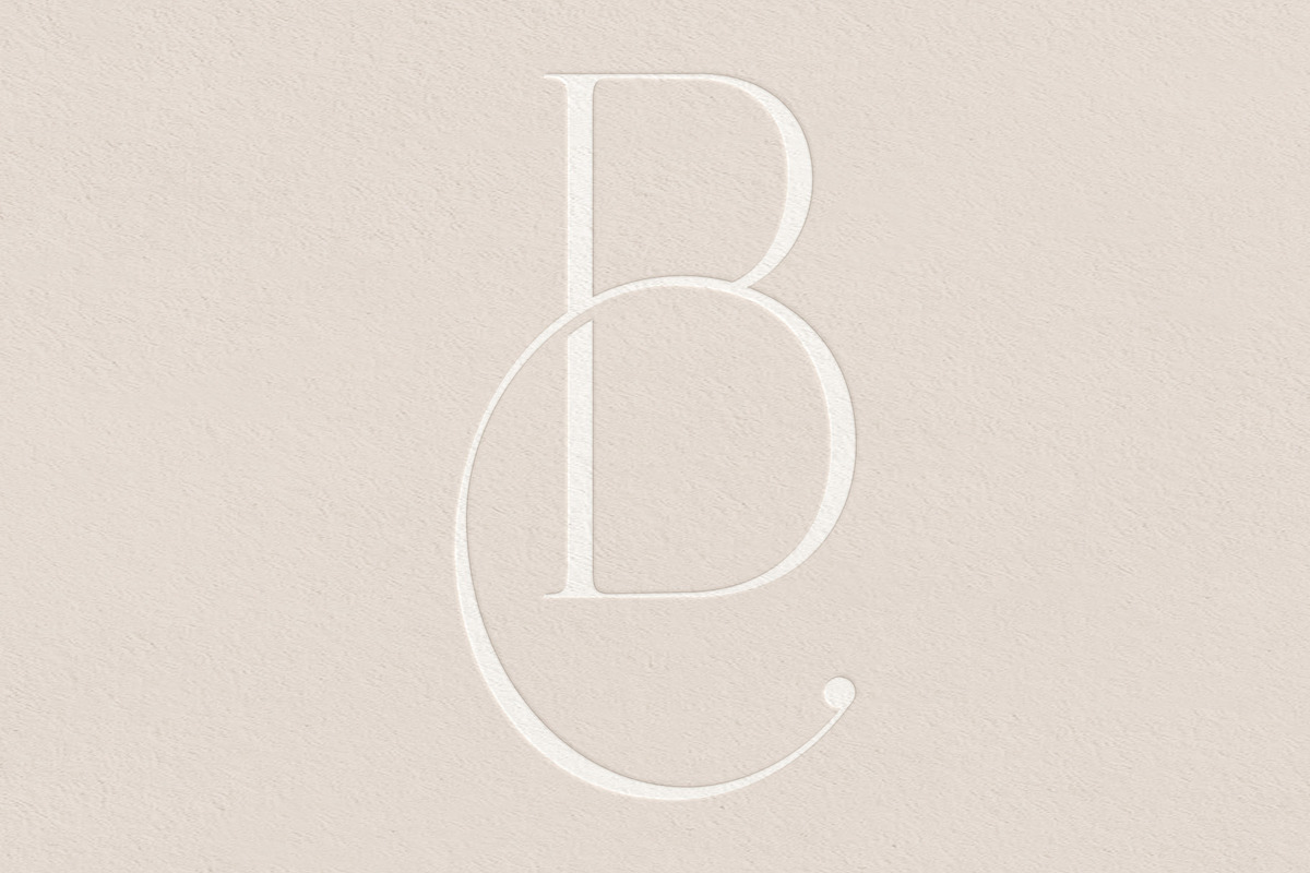 BC monogram logo, a Branding & Logo Template by LINKED LETTERS STUDIO