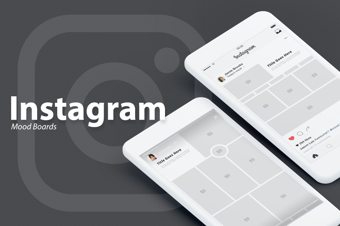Instagram Mood Boards, a Social Media Template by Web Donut