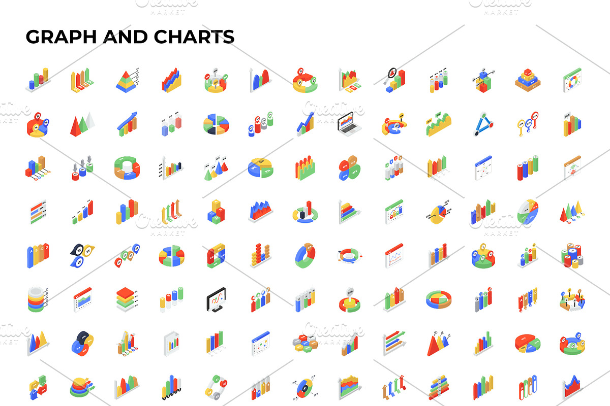 2500+ Isometric Icons, an Icon by Brickclay