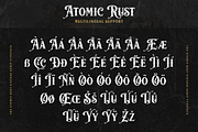 OKA - Atomic Rust, a Font by ilhamtaro