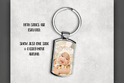 Sublimation Keychain Mockup, a Product Mockup by StyledProductMockups