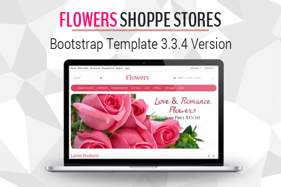 Flowers Shoppe Stores Bootstrap, a Bootstrap Template by Sainath ...