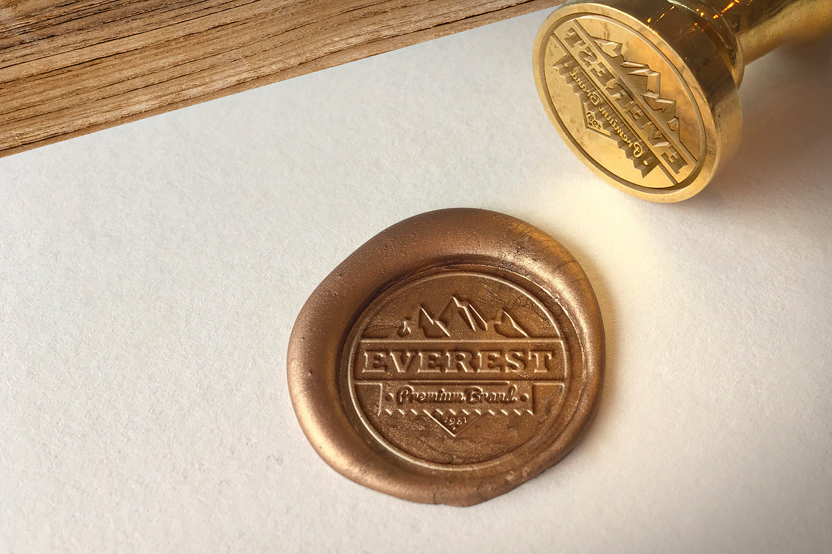 Wax Seal Logo Mockup Vol.2, a Product Mockup by ShinyPixel