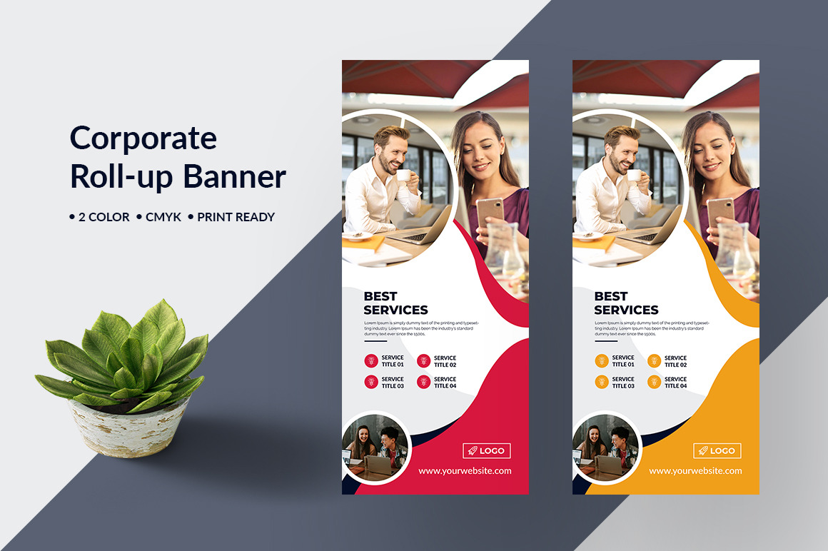 Business Roll-Up Template, a Flyer Template by Pixelpick