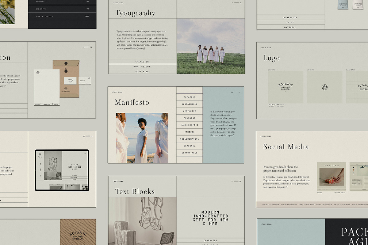 PANDORA I Brand Guidelines I Canva, a Magazine Template by Studio Brand