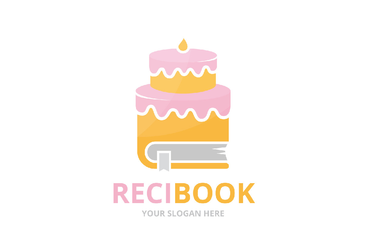 Vector cake and book logo | Branding & Logo Templates ~ Creative Market
