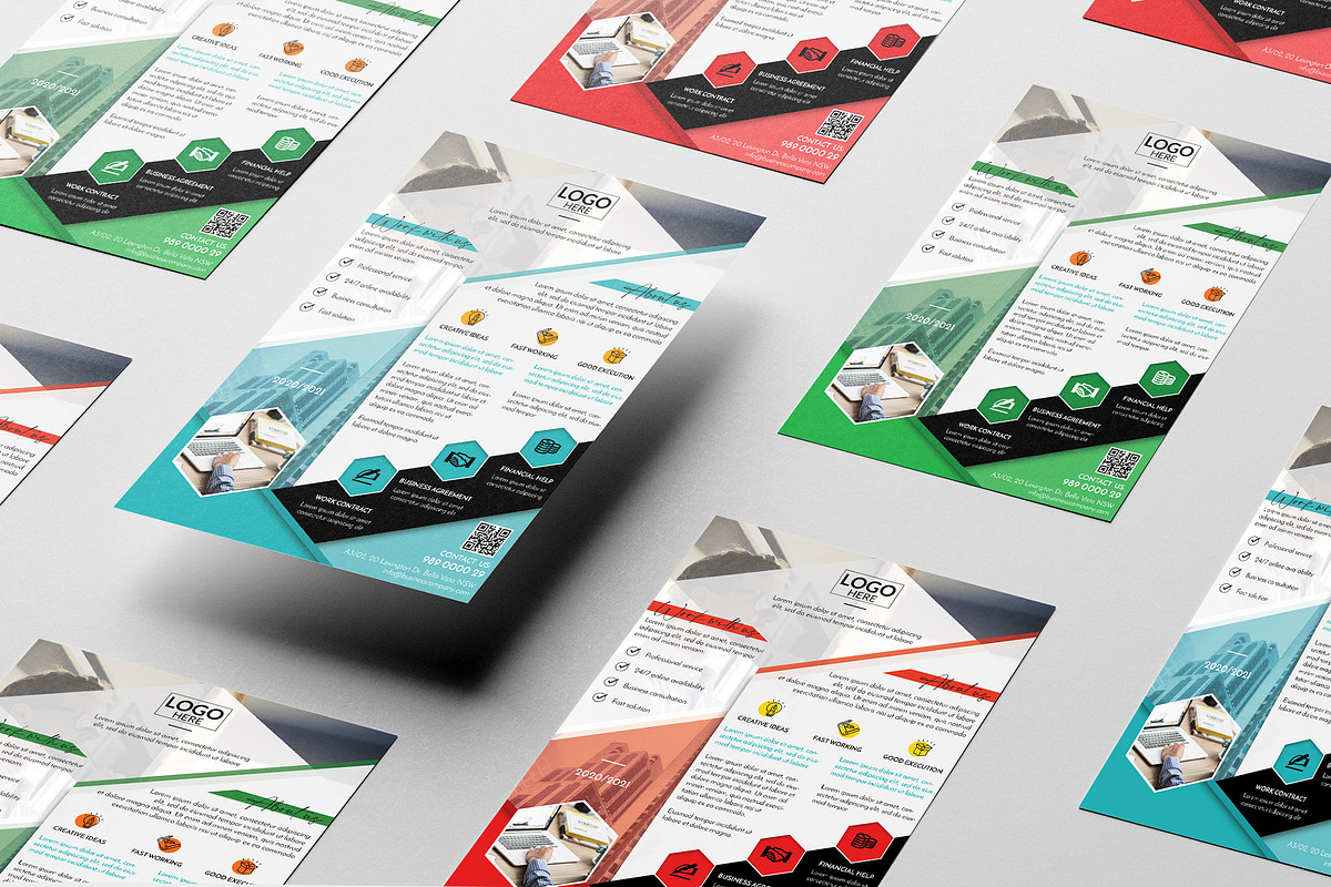 Minimalist Corporate Business Flyer, a Flyer Template by ...