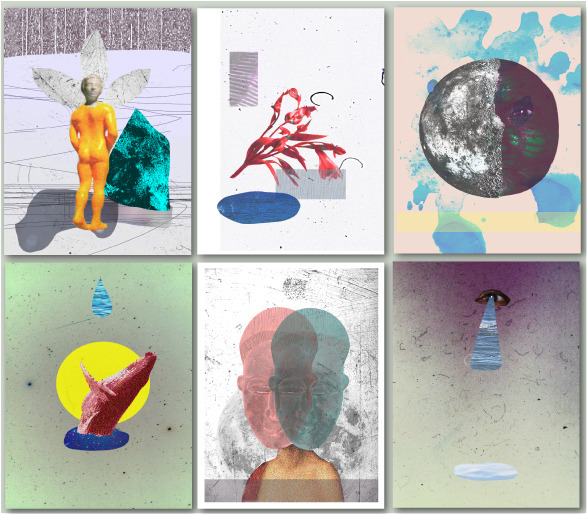 Set Collage template for poster, a Decorative Illustration by ...